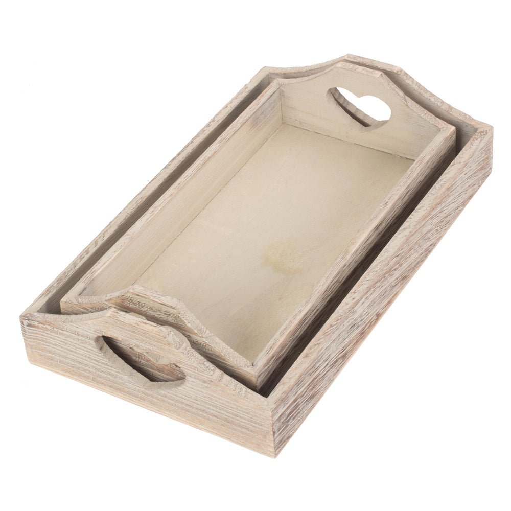 Shallow Heart Tray – Rustic Wooden Charm for Toiletries & Treats – The ...